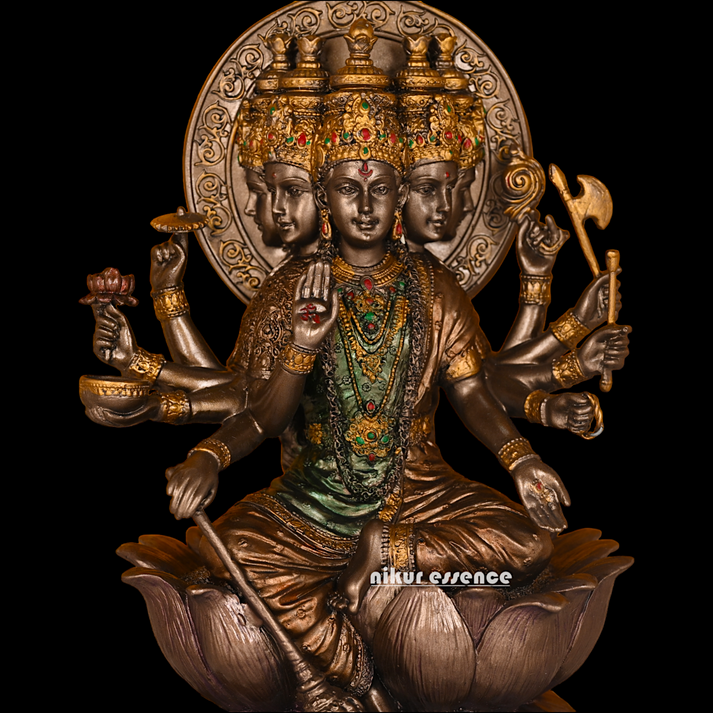 Bronze Gayatri Statue 26 CM in Bonded - Symbol of Divine Radiance and ...
