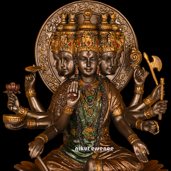 Bronze Gayatri Statue 26 CM in Bonded - Symbol of Divine Radiance and ...