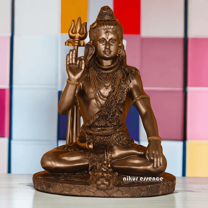 Buy Bronze Lord Shiva Idol Statue - Handcrafted Hindu God Sculpture ...