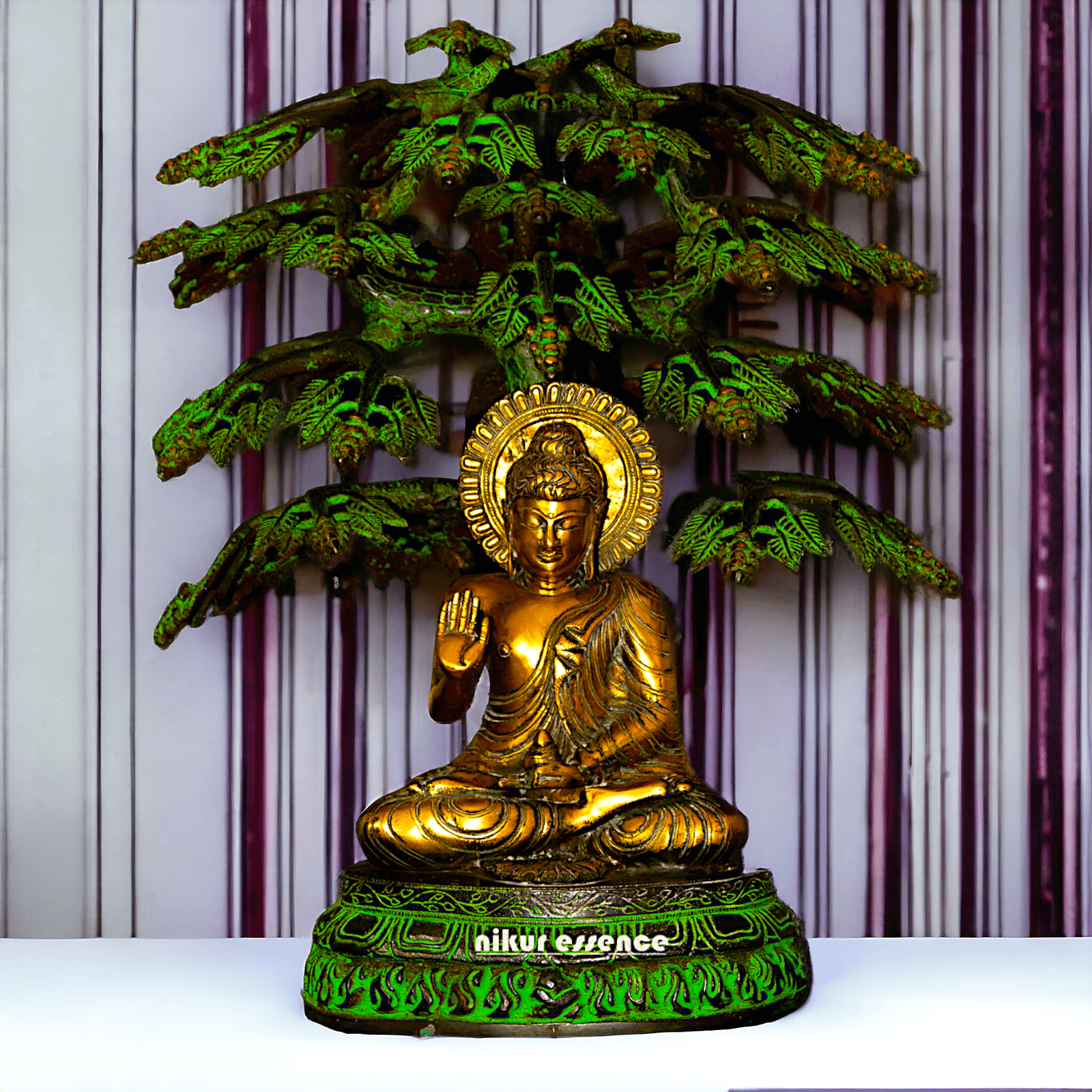 Buddha Statue Under the Bodhi Tree 20 inch – Nikuressence