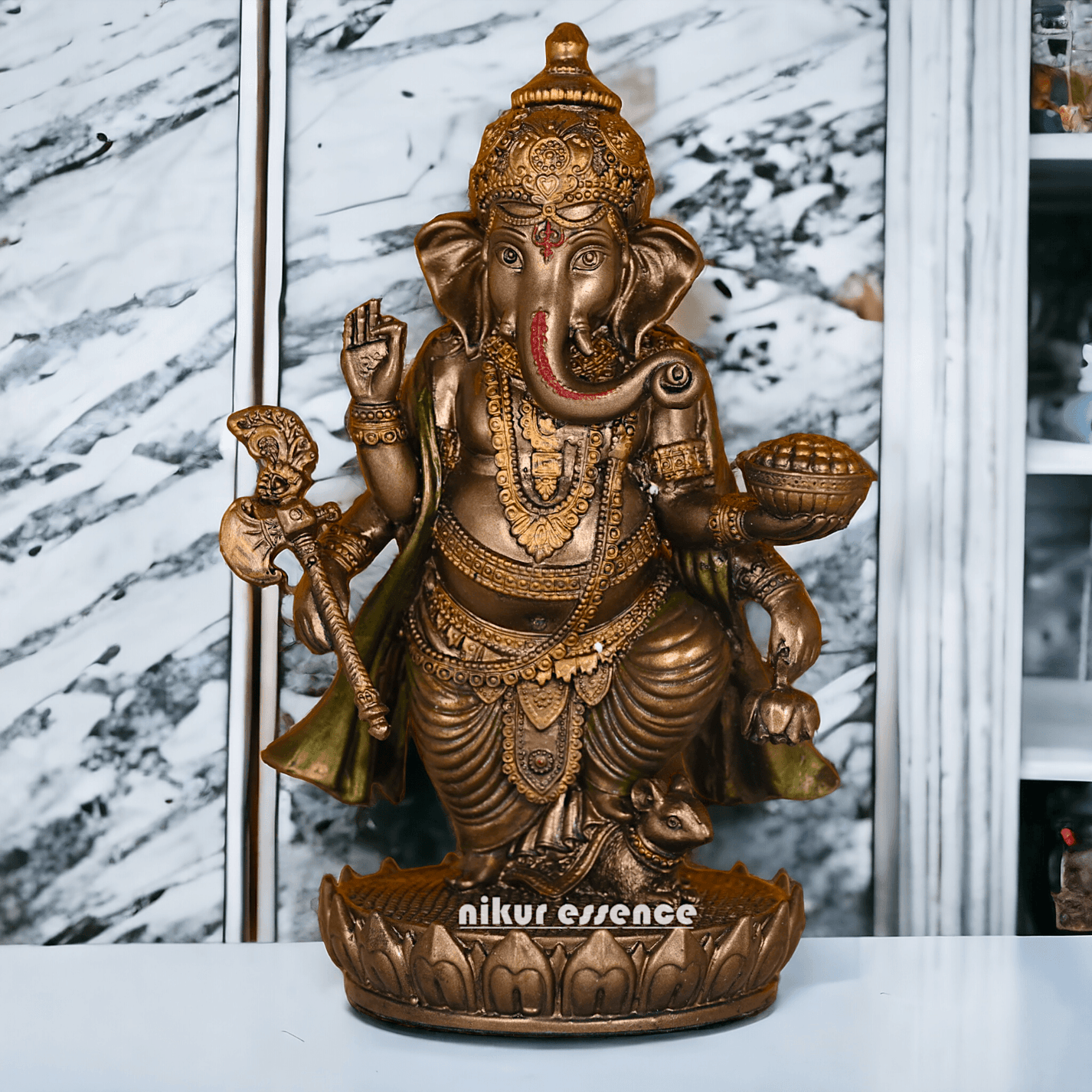 Buy copper Standing Ganesha Statue | Hindu god – Nikur Essence