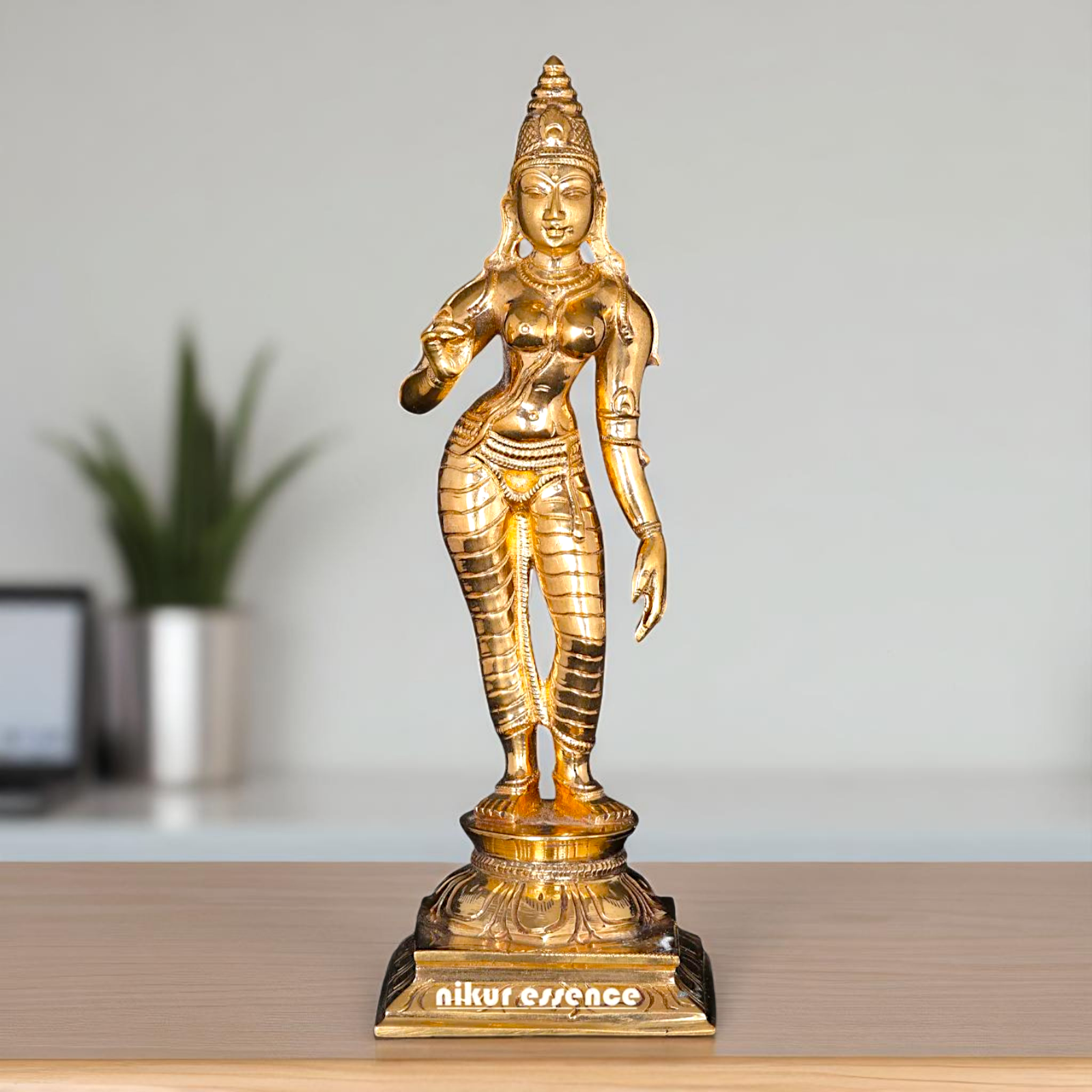 Goddess Parvati standing with Blessing Bronze/Panchaloha idol - 6 ...