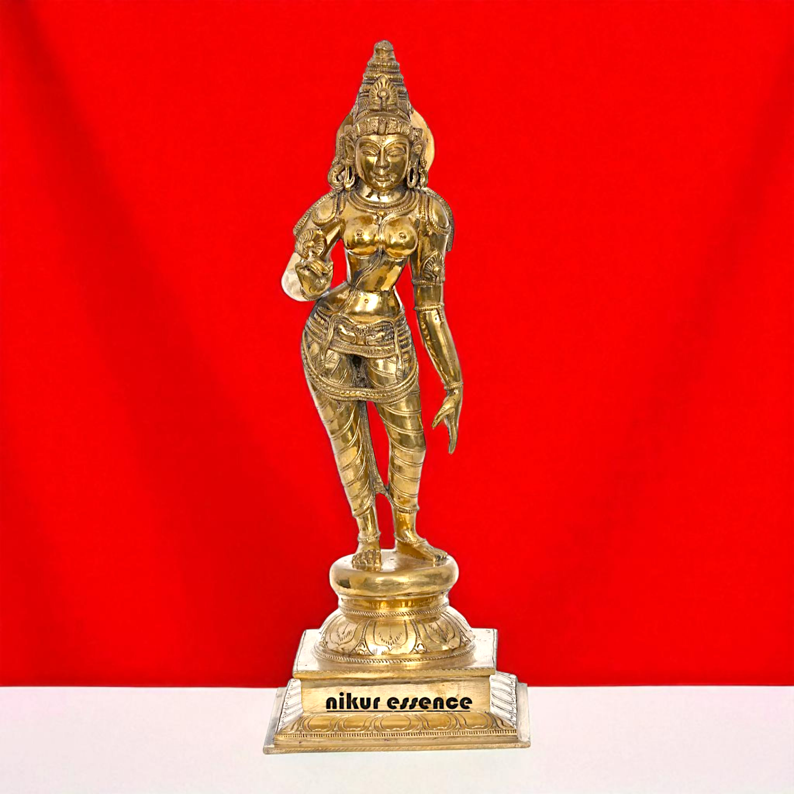 Goddess Sivagami Standing with Blessing Bronze/Panchaloha idol - 16 ...
