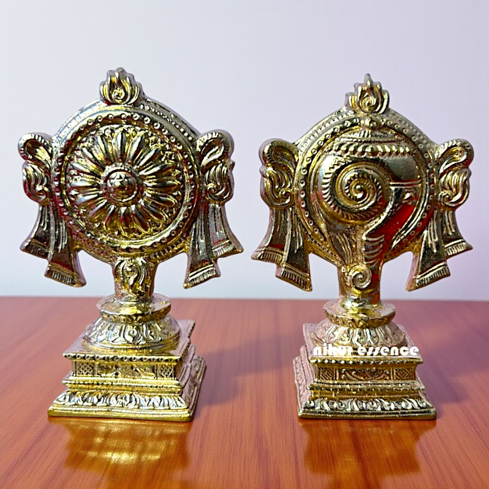 Shanku Chakra Symbol – Panchaloha Sacred Emblems | By Nikur Essence ...