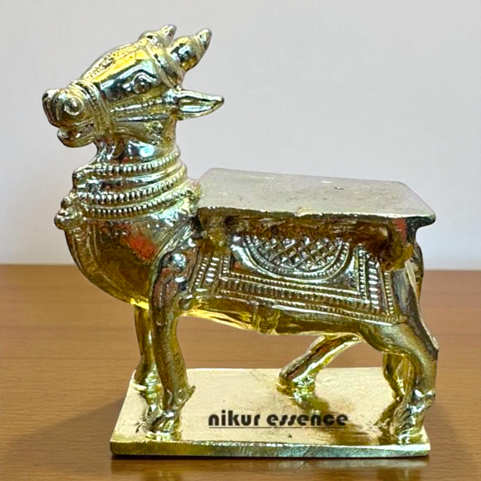 Panchaloha Nandi Bhagwan Chowki Idol – Handcrafted Sacred Bull Statue ...