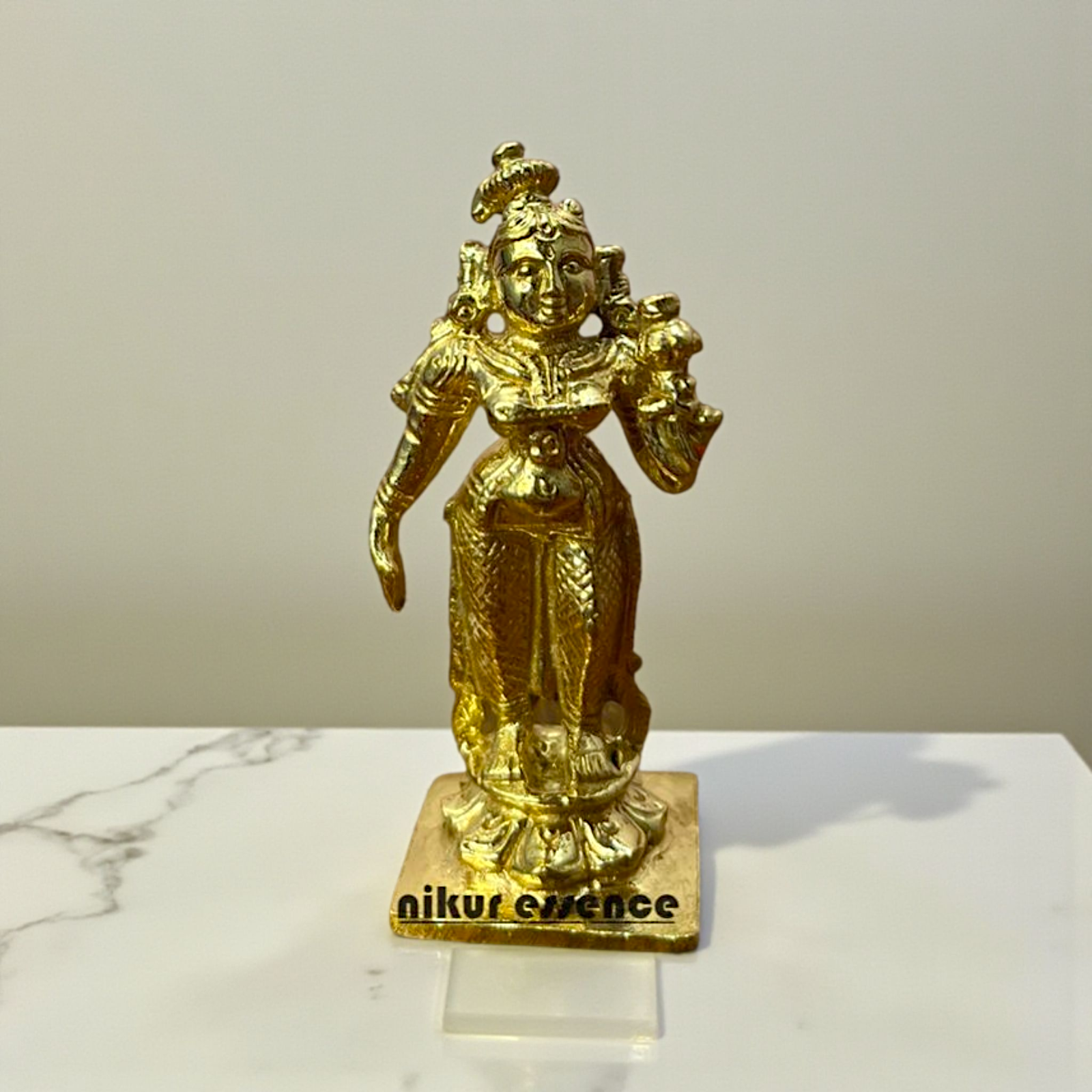 Sacred Andal Panchaloha Idol by Nikur Essence – Tamil Goddess Brass ...