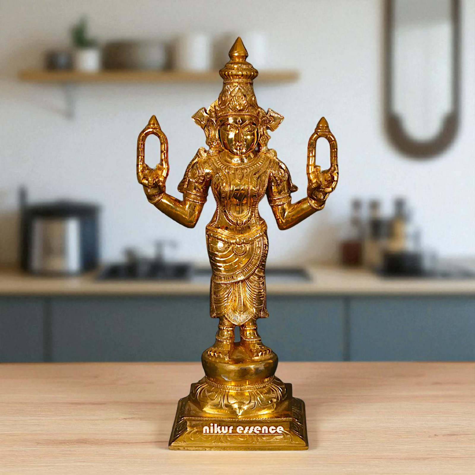 Kannaki Amman standing Panchaloha statue - 19 inches – Nikur Essence