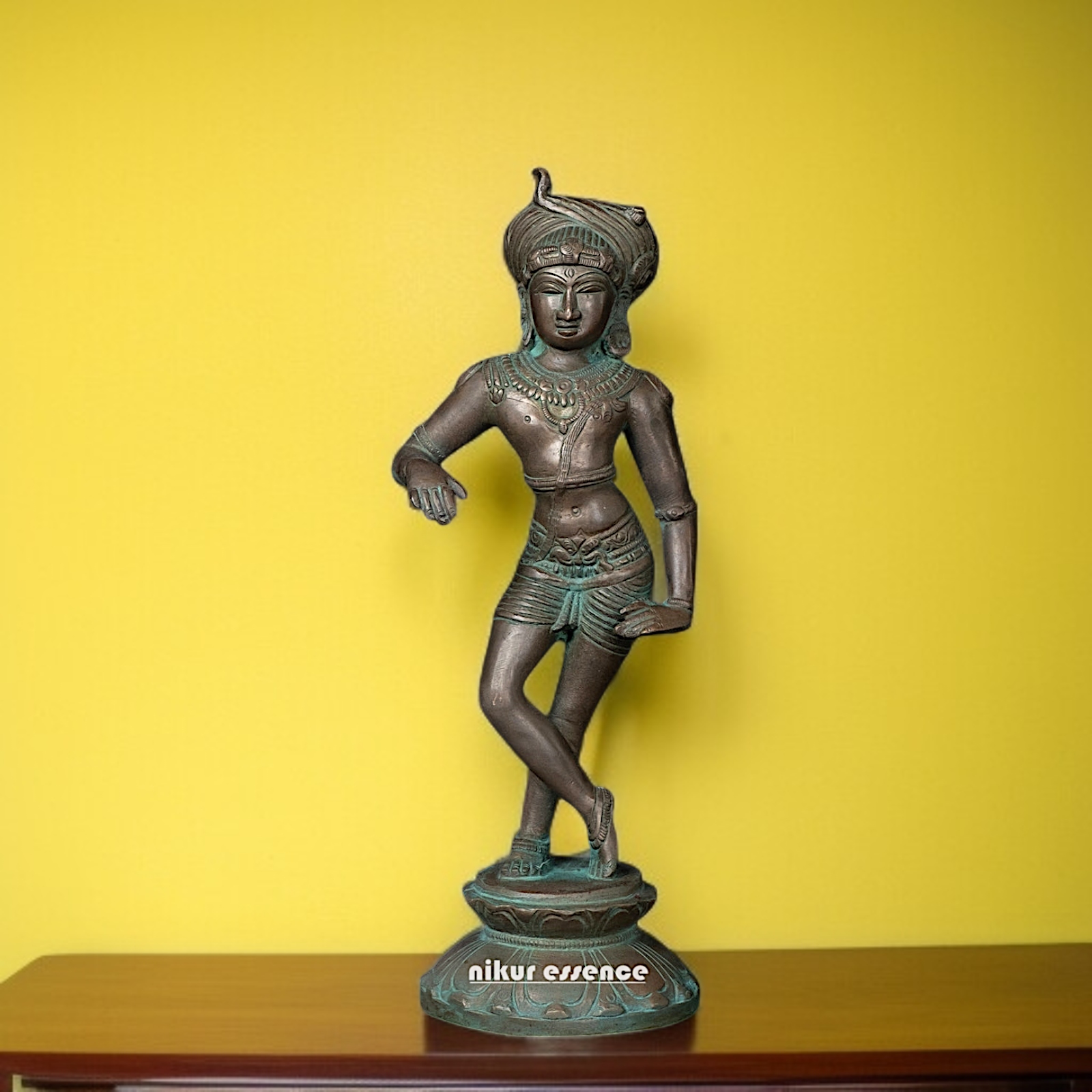 Brass Rishabhadeva Shiva standing idol - 11 Inches – Nikuressence